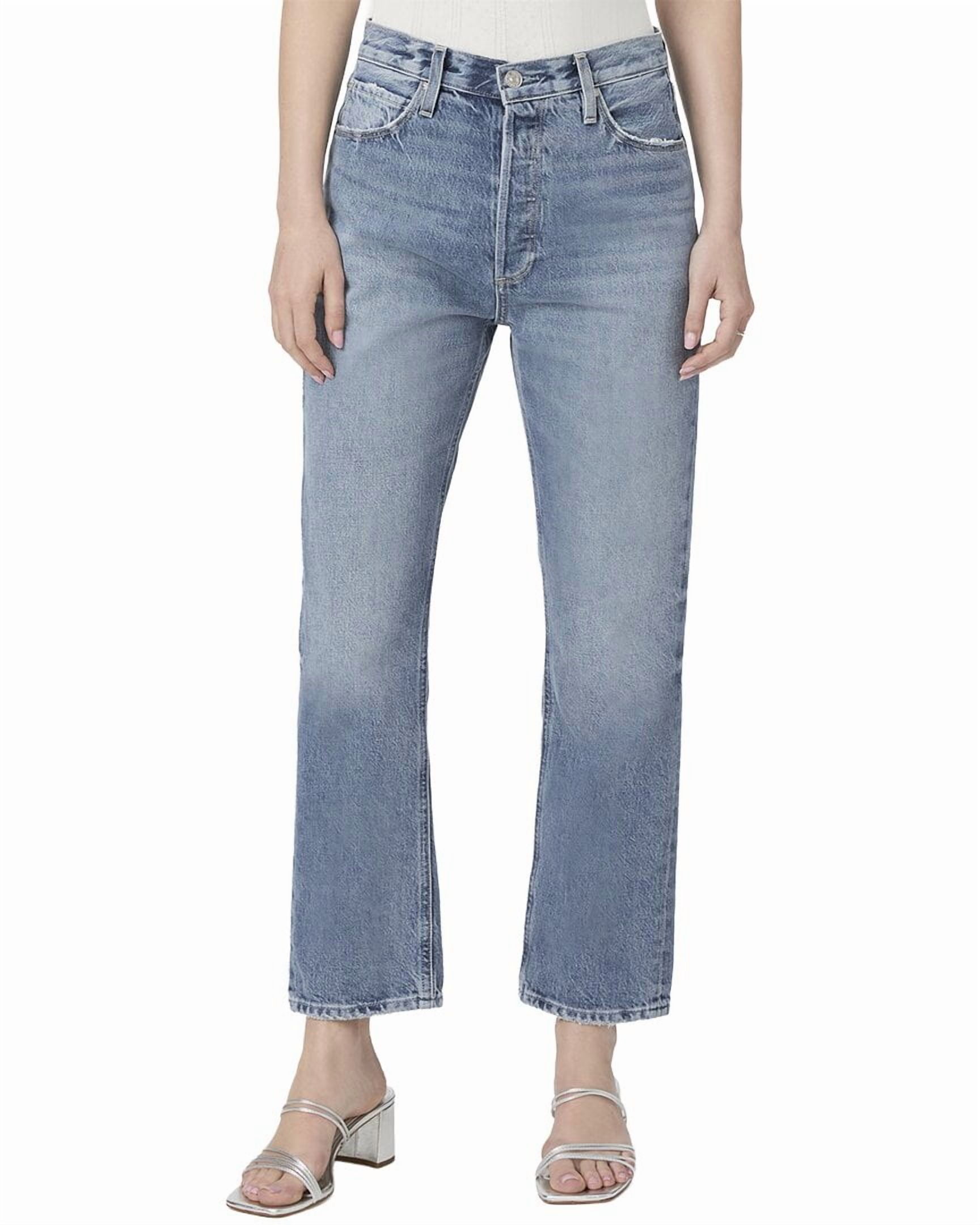 PAIGE womens Billy Costar High Rise Slim Straight Leg Crop Jean, 24 ...