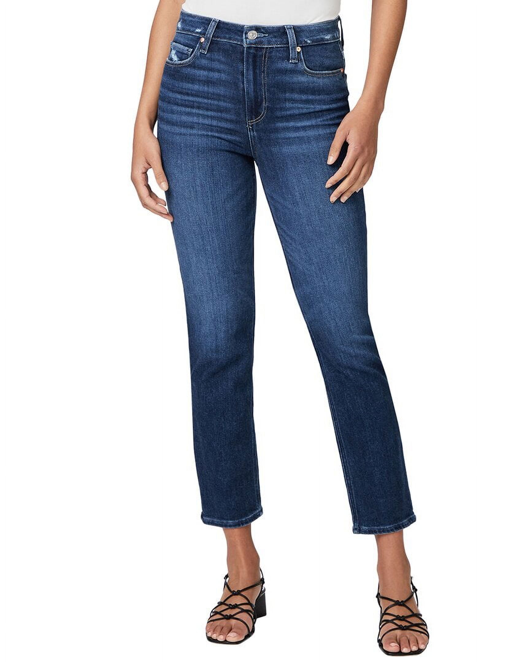 PAIGE womens Cindy Emotion Distressed Straight Leg Jean, 23 - Walmart.com