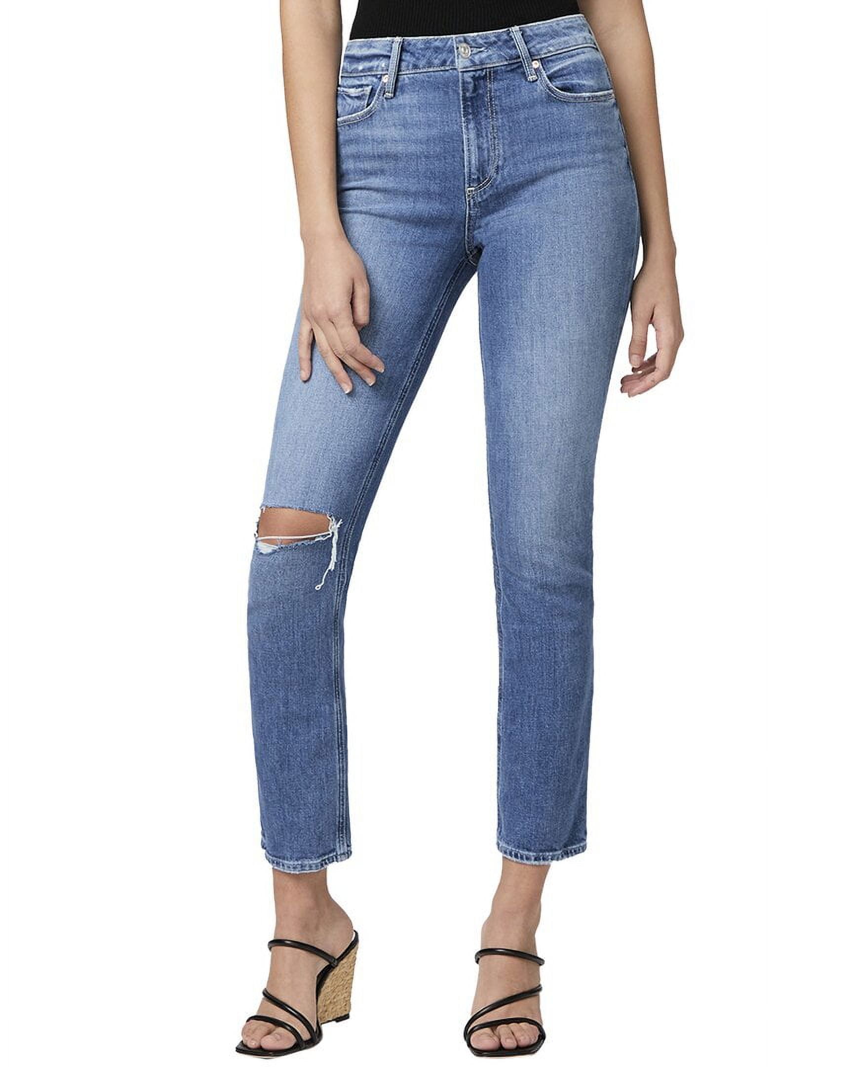 PAIGE womens Cindy Granada Destructed Straight Leg Jean, 23 - Walmart.com