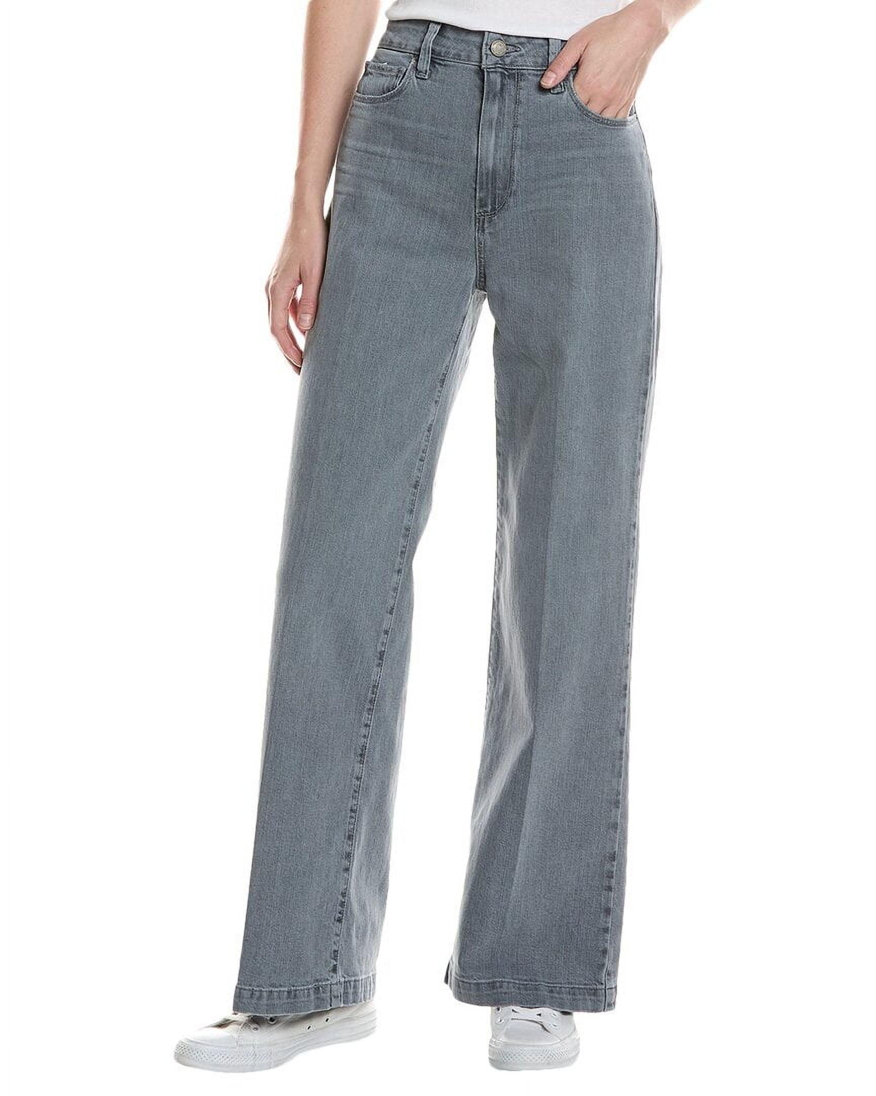 PAIGE womens Genesee Curris Grey Wide Leg Jean, 25, Gray - Walmart.com