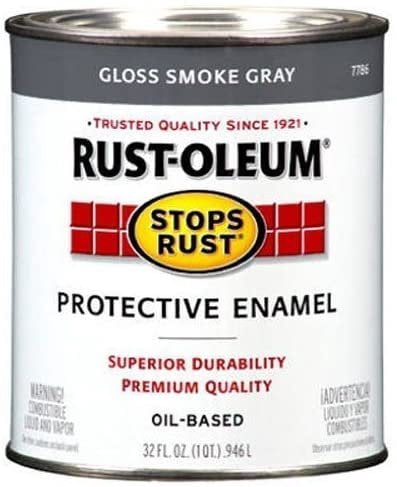 Zinsser Stops Rust Interior Paint Enamel - Oil-Based, Liquid - 1 Qt ...