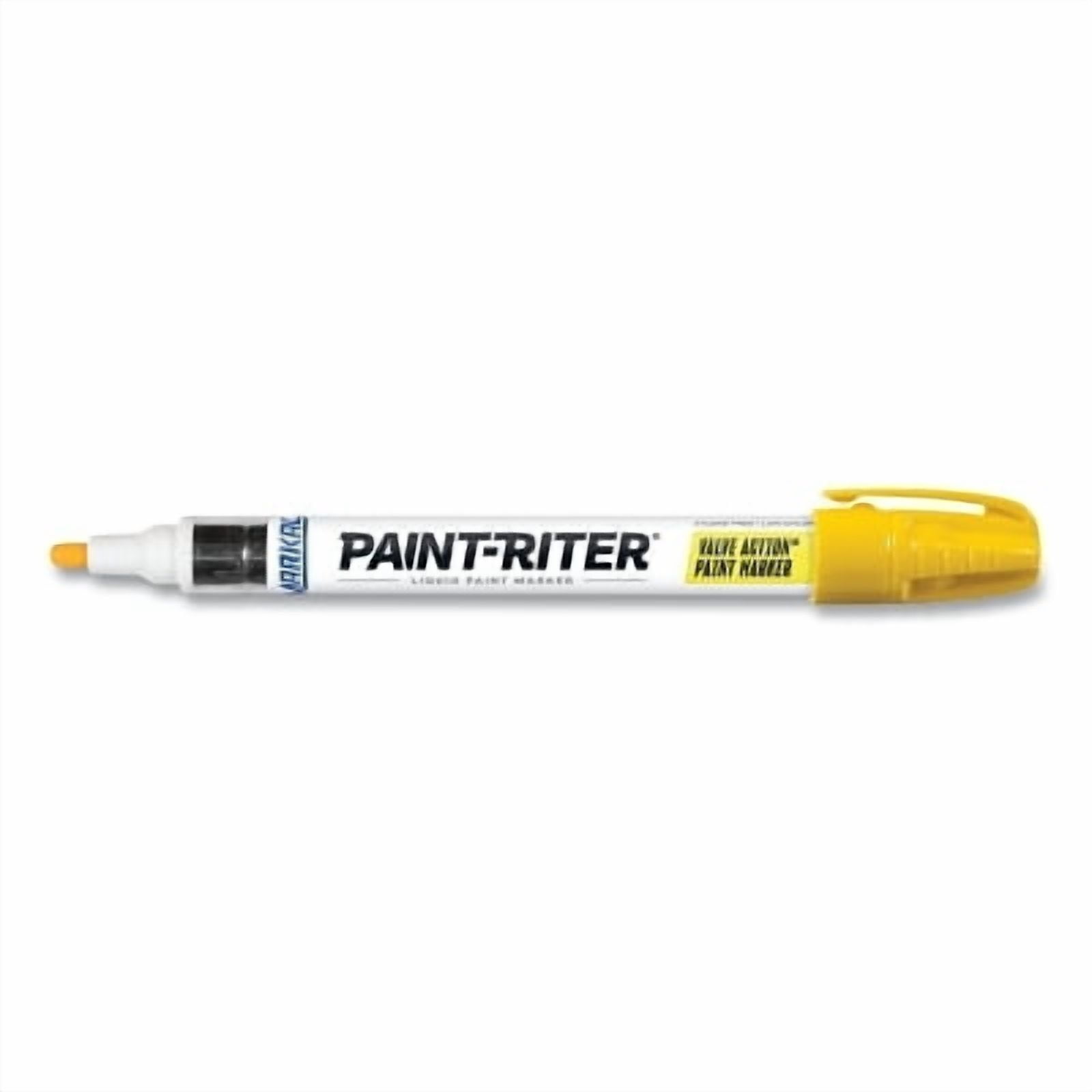 PAINT-RITER VALVE ACTION Paint Marker, White, 1/8 in Tip, Medium ...