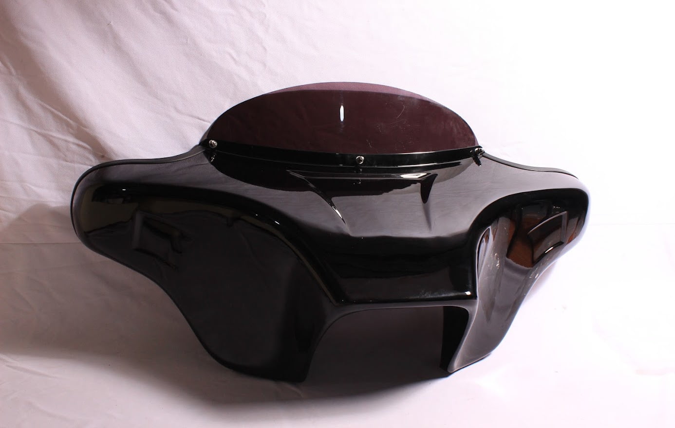 PAINTED BLACK BATWING FAIRING WINDSHIELD for HARLEY SOFTAIL FATBOY ...