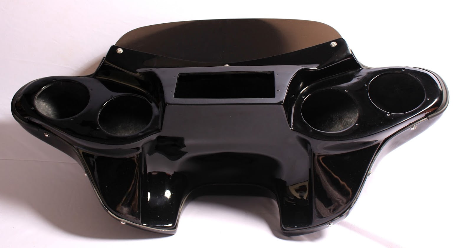 PAINTED BLACK BATWING FAIRING WINDSHIELD for HARLEY SOFTAIL FATBOY ...