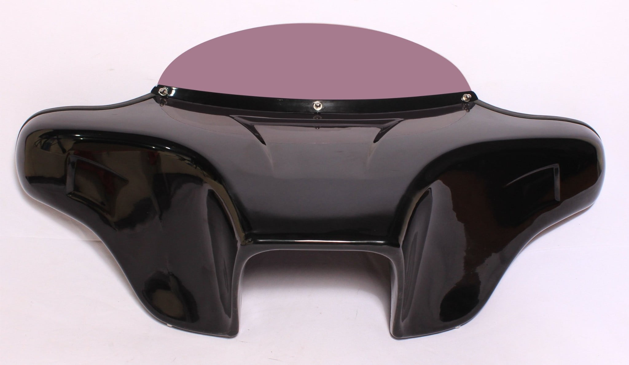 PAINTED BLACK BATWING FAIRING WINDSHIELD for Harley SOFTAIL FATBOY ...