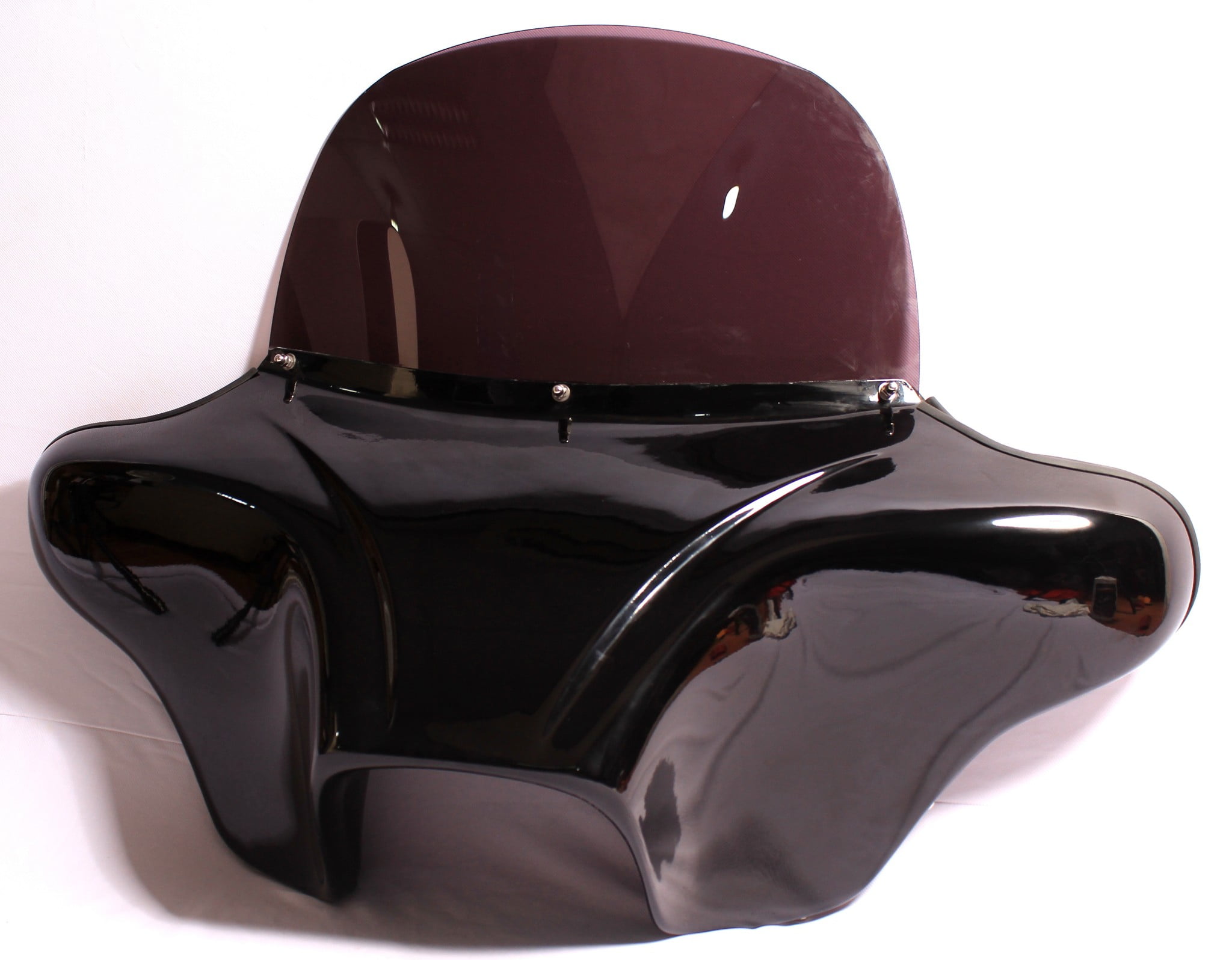 PAINTED BLACK BATWING FAIRING WINDSHIELD for Harley SOFTAIL FATBOY ...