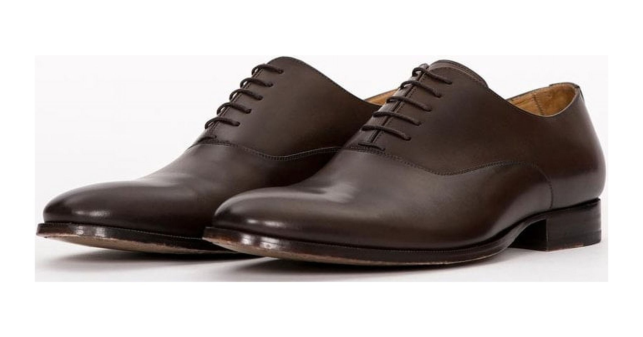 PAIR OF KINGS CLASSIC MEN'S DEUCE BROWN LEATHER OXFORD DRESS SHOES ...