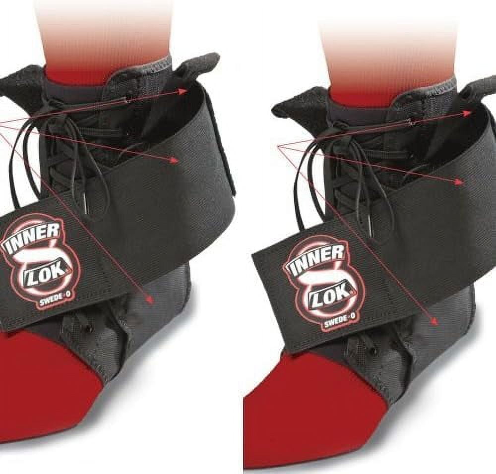 PAIR of Swede-O Inner Lok 8 Lace-Up Ankle Braces with patented internal ...