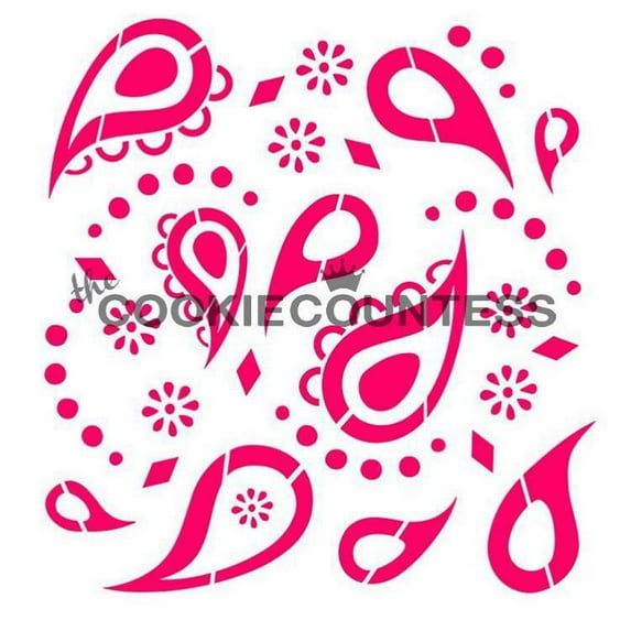 PAISLEY PATTERN STENCIL - Walmart.com