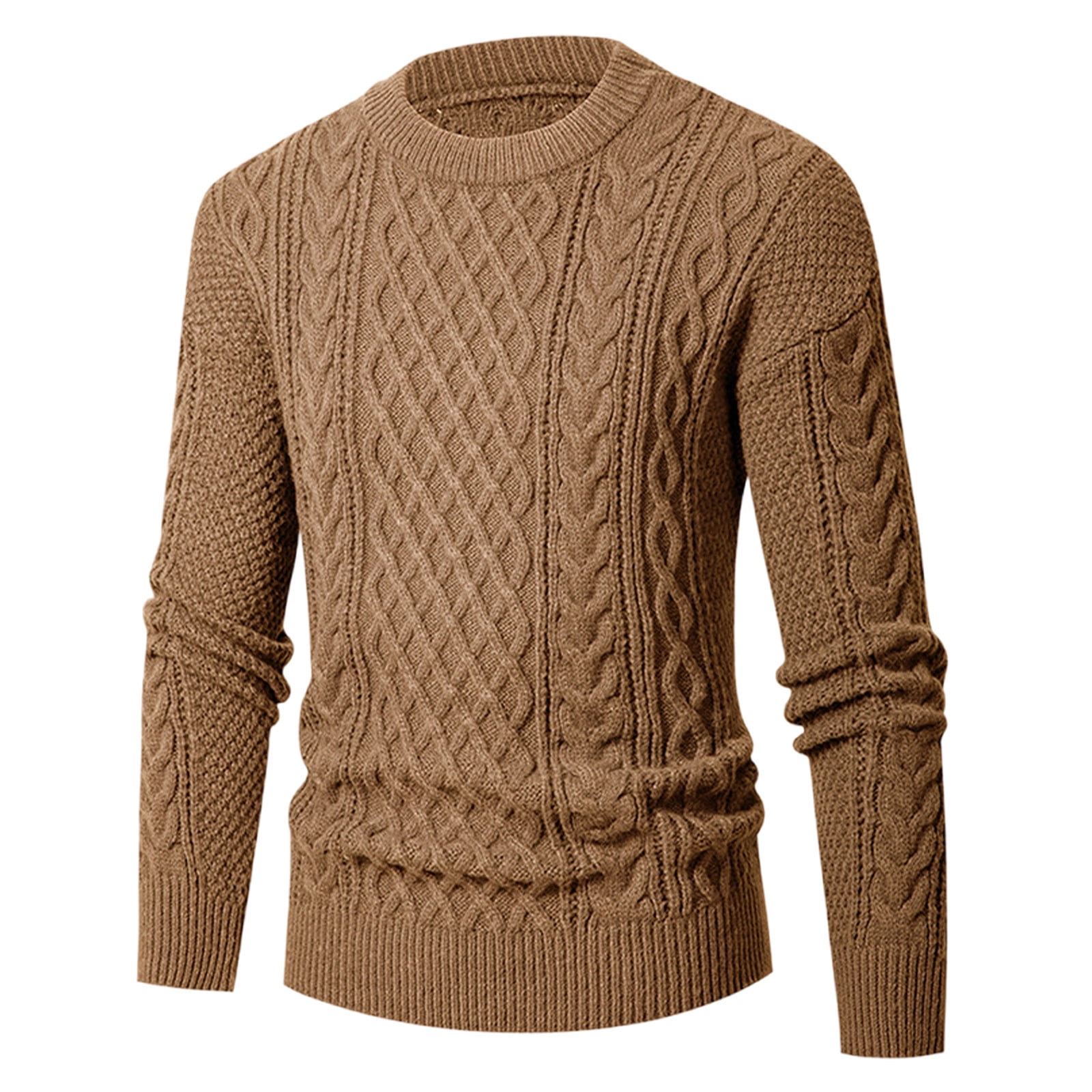 PAIWINDS Men's Crewneck Sweater Big & Tall Men Pullover Knitted Sweater ...