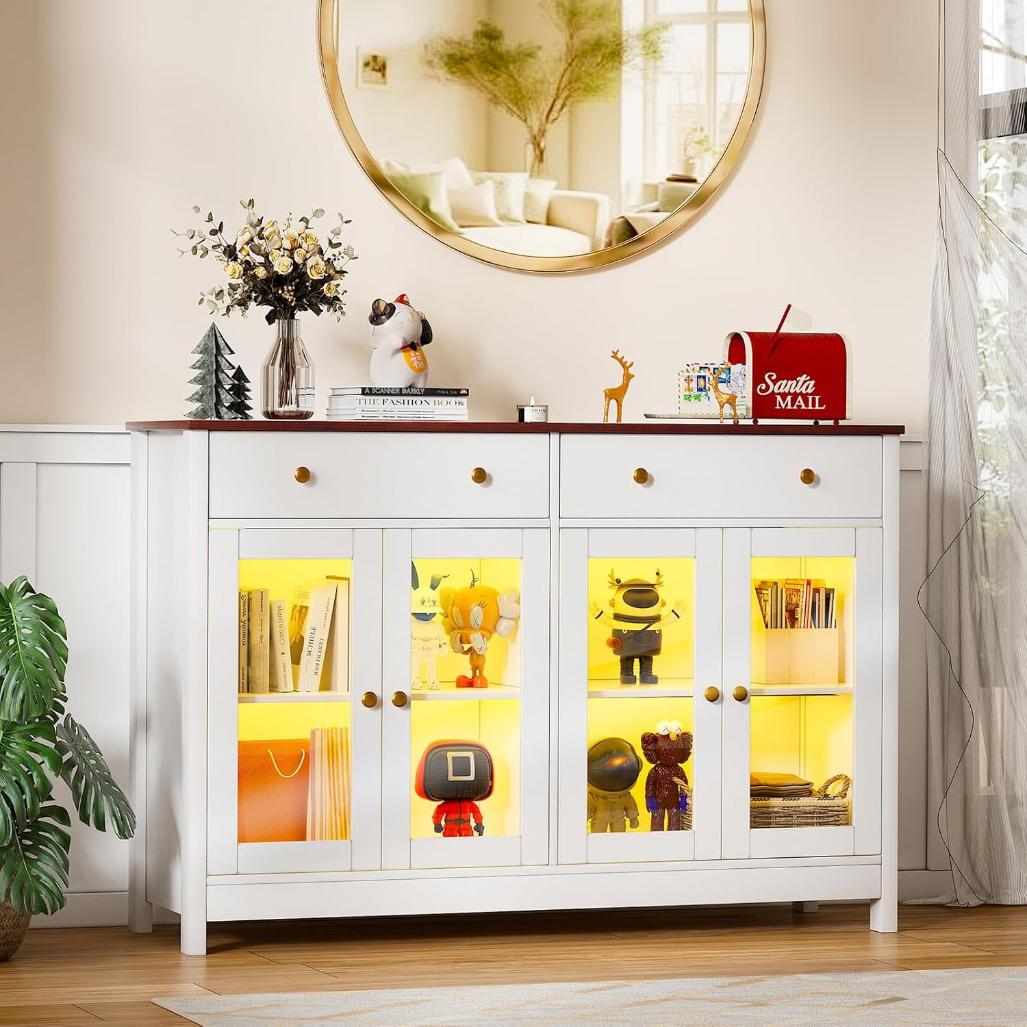 PAKASEPT 51'' Sideboard Buffet Cabinet with Storage, Kitchen Storage ...