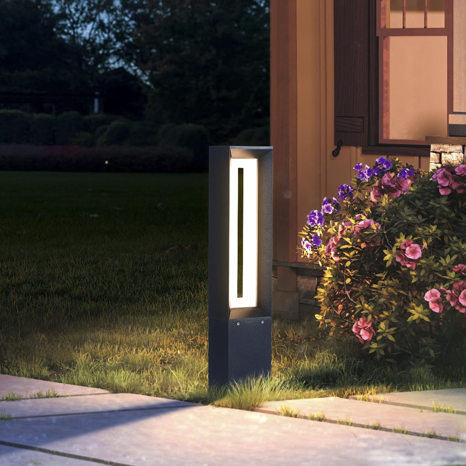 PAKEDANDUN Modern Pathway Light, 71Inch High Voltage Landscape Path ...