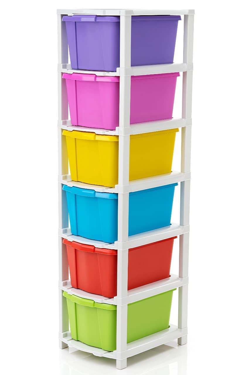 PALAK 6 XL Plastic Modular Drawer System for Home Office Hospital ...