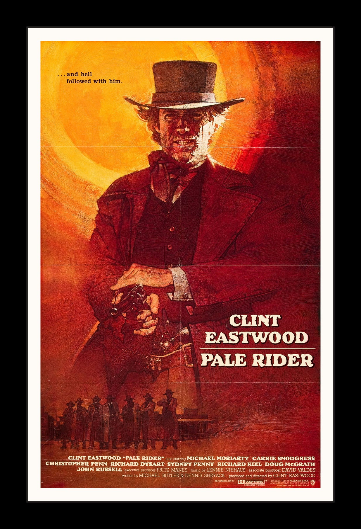 PALE RIDER - 11x17 Framed Movie Poster - Walmart.com
