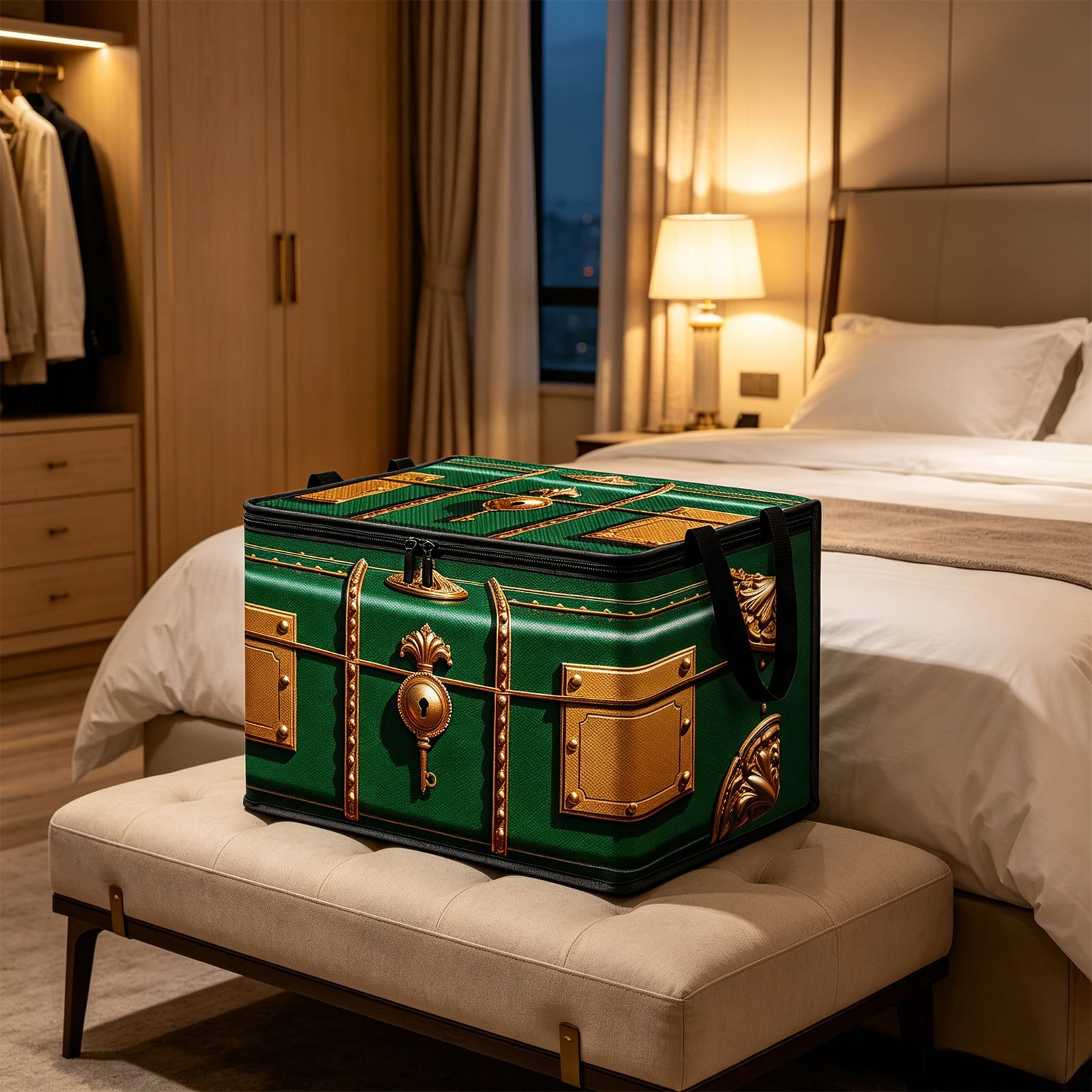 PALIFEUR Christmas Storage Box, Foldable Large Storage Bin with Lid ...