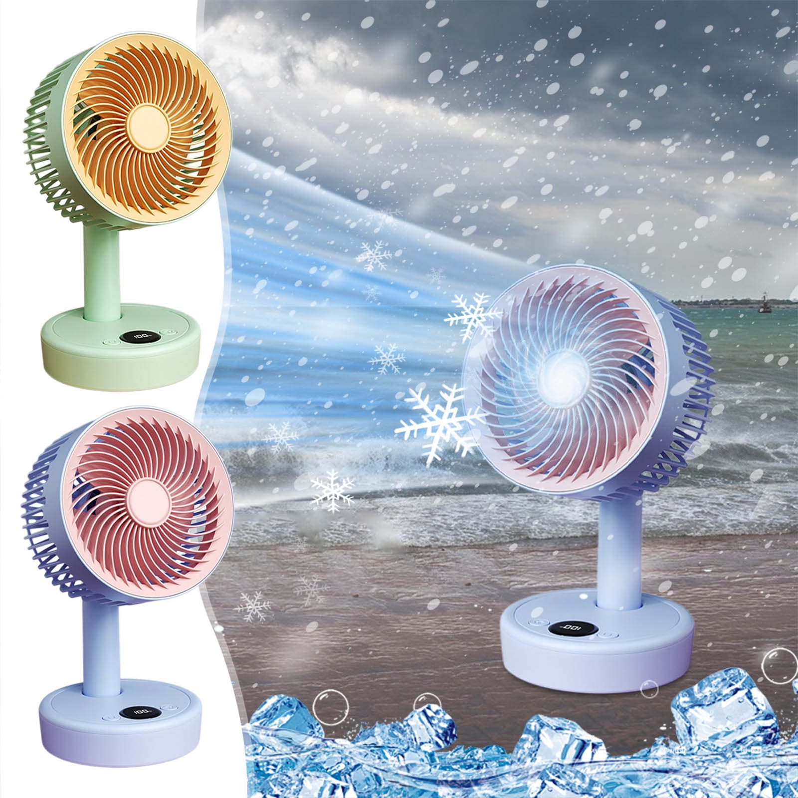 PALIFEUR Desk Fan, Desktop Electric Small Fan, Lightweight Portable Fan ...