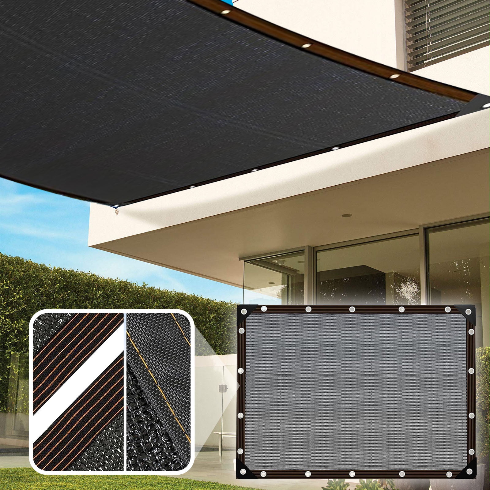 PALIFEUR Sun Shade Cloth, 78.7x39.3 Inch Sun Shade Sails, Sun Shades ...