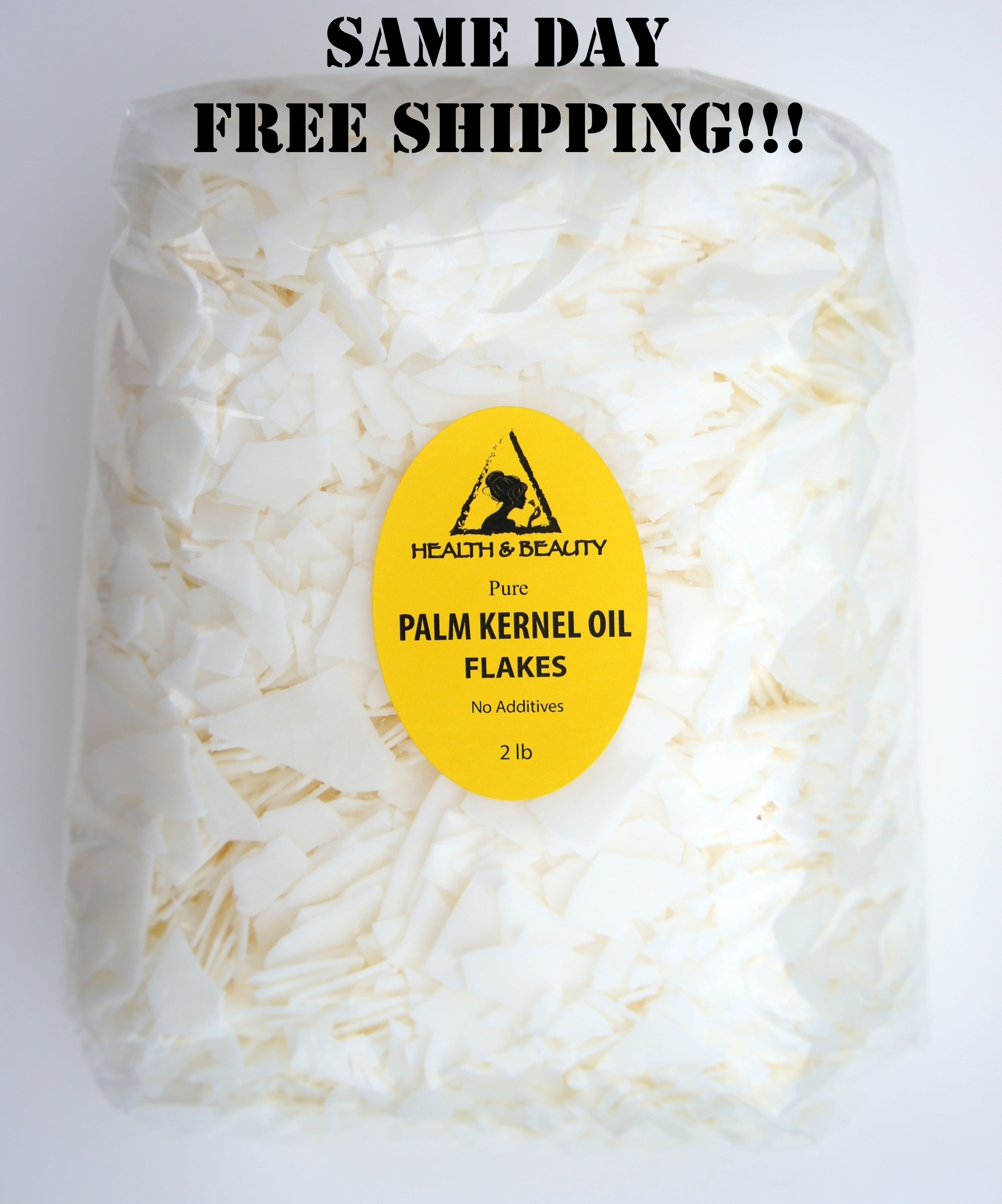 PALM KERNEL OIL FLAKES PURE NATURAL FOR SOAPS COSMETICS 32 OZ, 2 LB ...