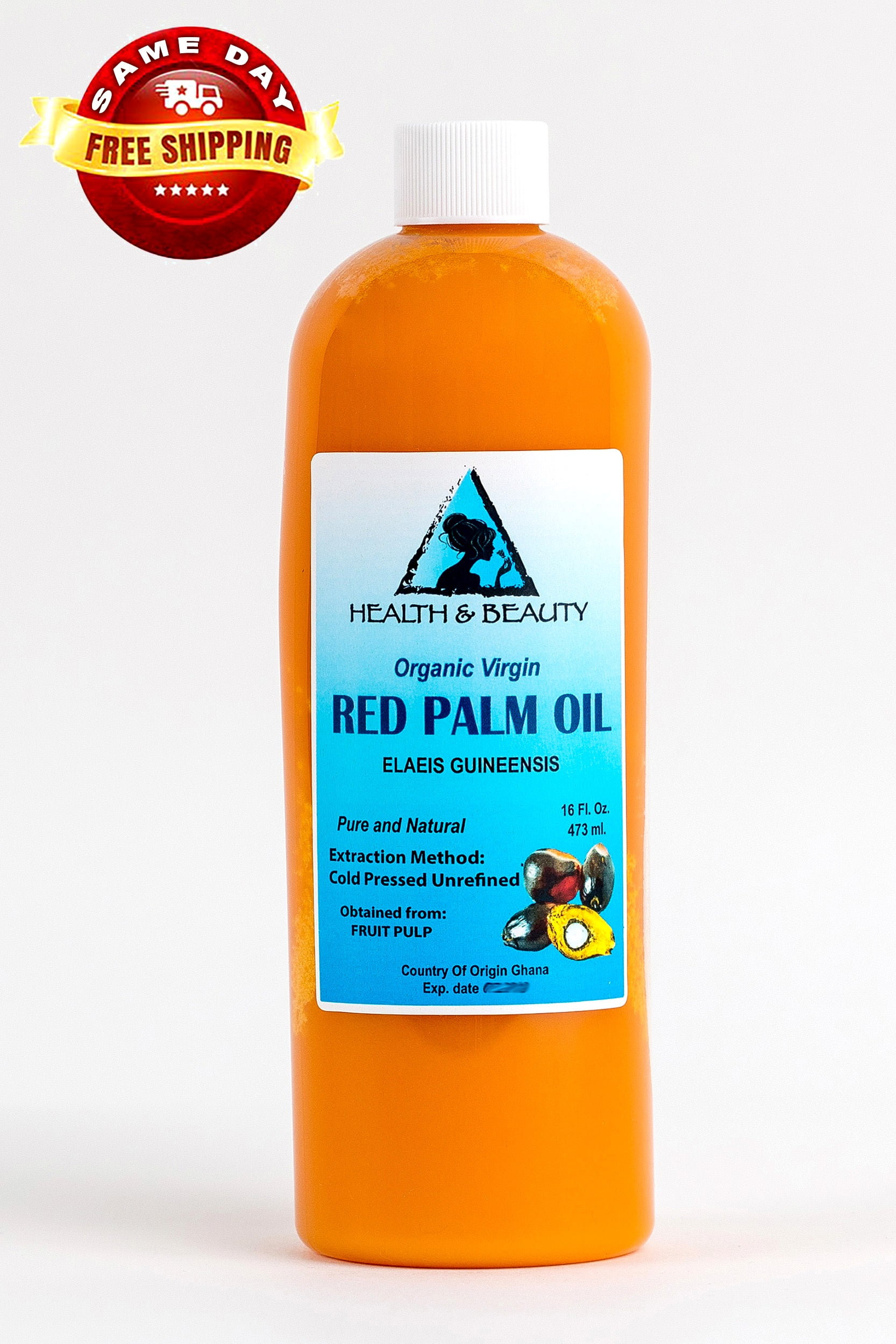 PALM OIL "RED" EXTRA VIRGIN UNREFINED ORGANIC CARRIER COLD PRESSED PURE 64 OZ - Walmart.com
