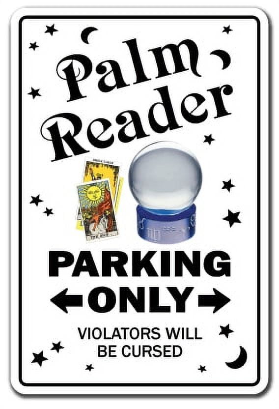 PALM READER Sign parking psychic reading astrology fortune teller gypsy ...