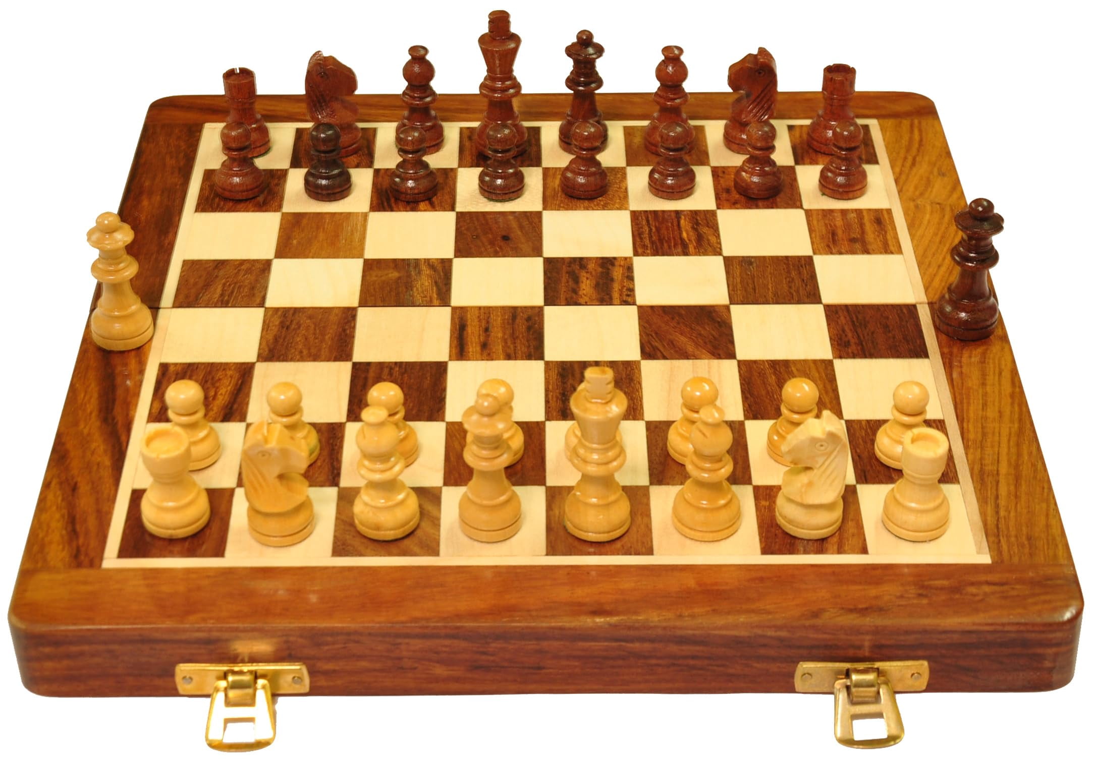 PALM ROYAL HANDICRAFTS 12 AIF4 x 12 Inches Magnetic Wooden Chess Set ...