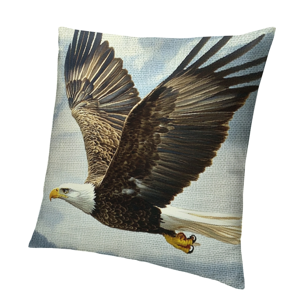 PALNKART Bald Eagle Wings Pillow Covers for Home Furnishing 1PC 12x12in ...