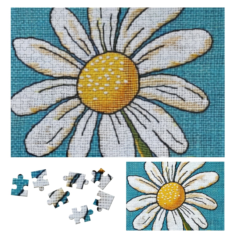 PALNKART Daisy Wooden Jigsaw Puzzle Adult Family Game Gift 300 PCS ...