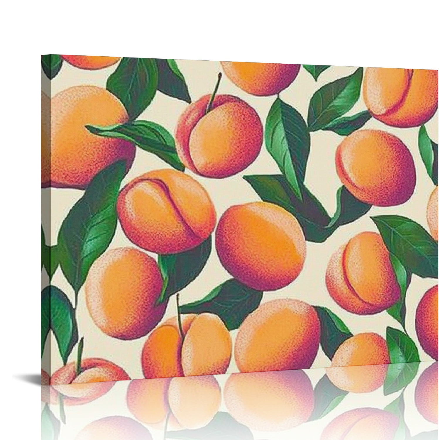 PALNKART Fruit Market Peaches Abstract Colorful Fruit Canvas Wall Art ...