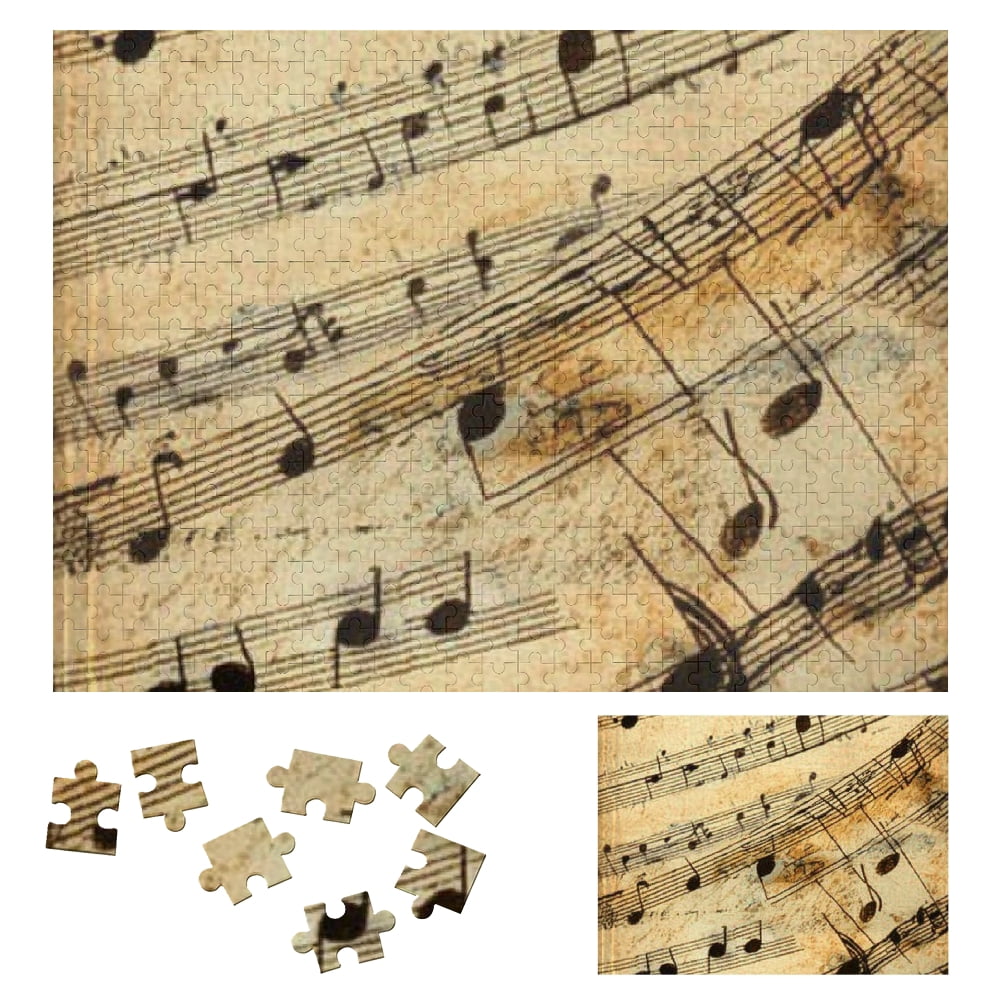 PALNKART Impossible Wooden Puzzles Music Notes Guitar Gift Leisure Toy ...