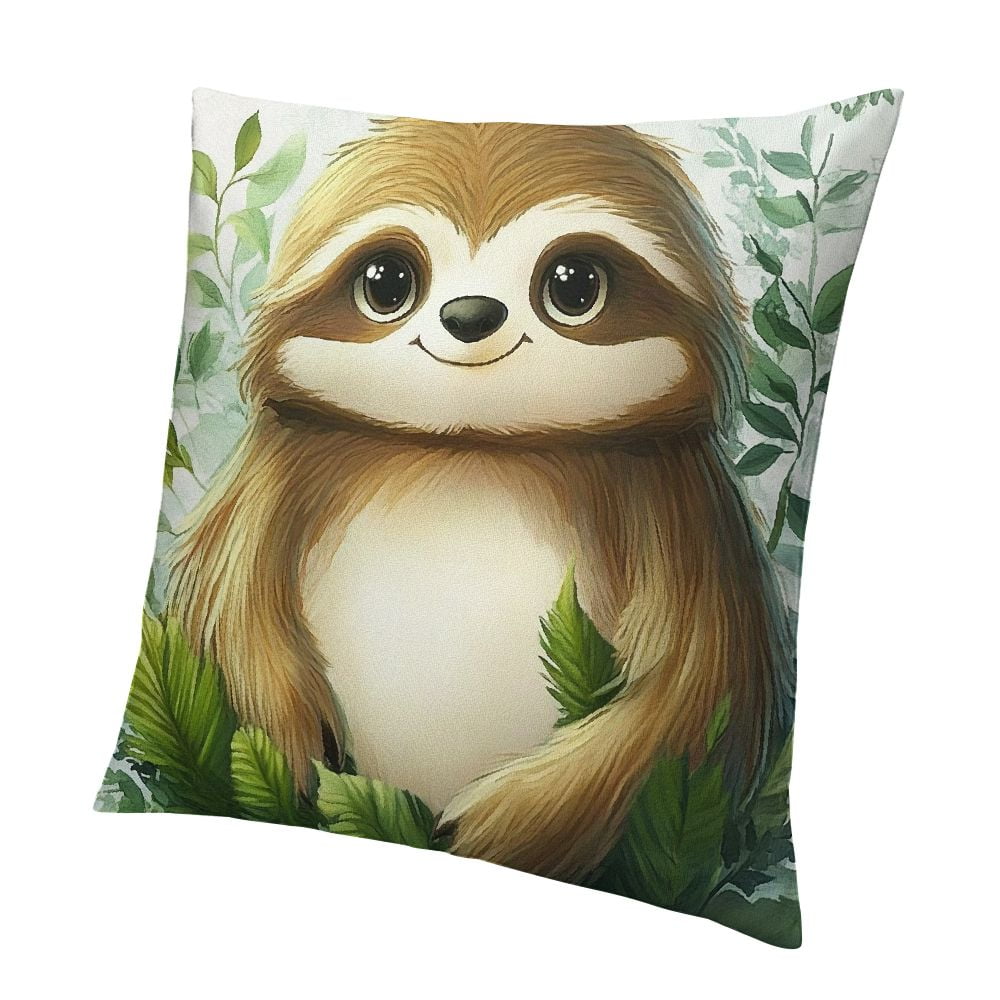 PALNKART Kawaii Sloth Pillow Cover " Single Pack,Watercolor Safari ...