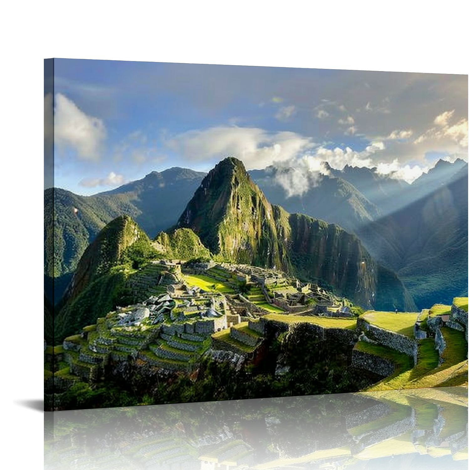 PALNKART Laminated Poster: Machu Picchu Ruins Mountains Peru Inca South America Ancient City ...