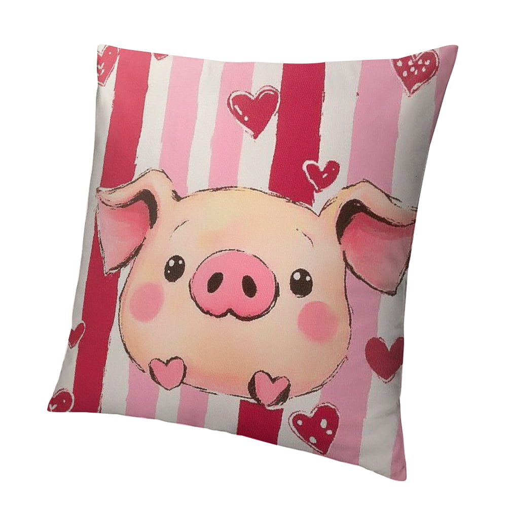 PALNKART Pillow Covers,Cute Farmhouse Animal Cushion Covers, Kawaiian ...
