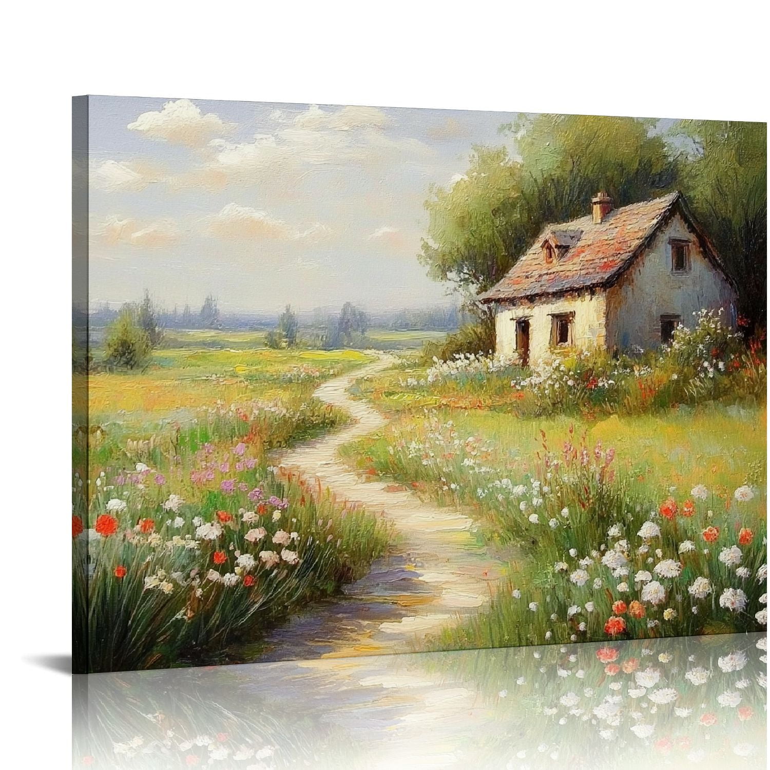 PALNKART Vintage Farmhouse Wall Art Vintage Countryside Road Pictures ...