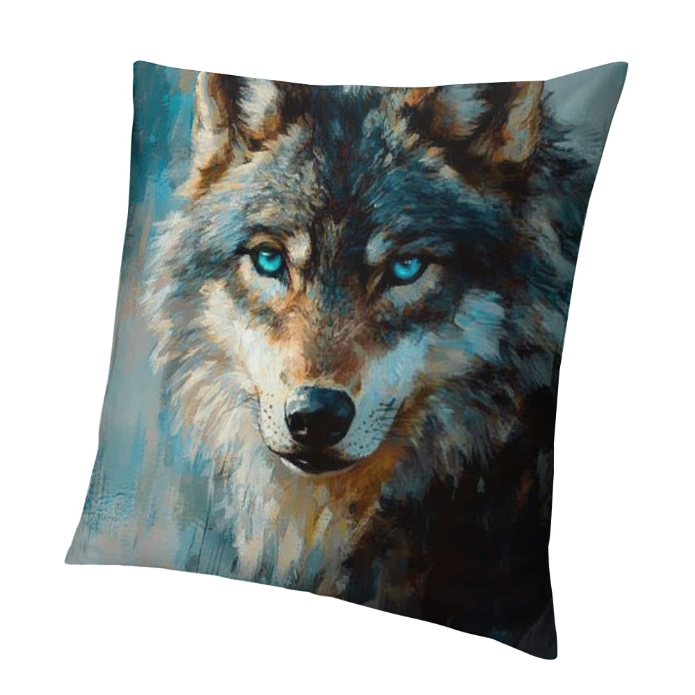 PALNKART Wolf Pillow Wolf Pillow Covers Wolf Pillow Wolf Bedding ...