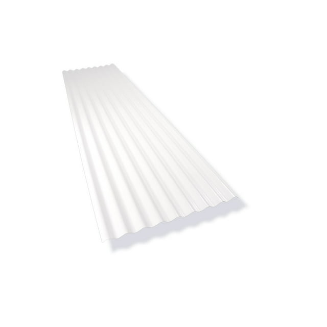 PALRUF 26 in. x 6 ft. White PVC Panel - Walmart.com