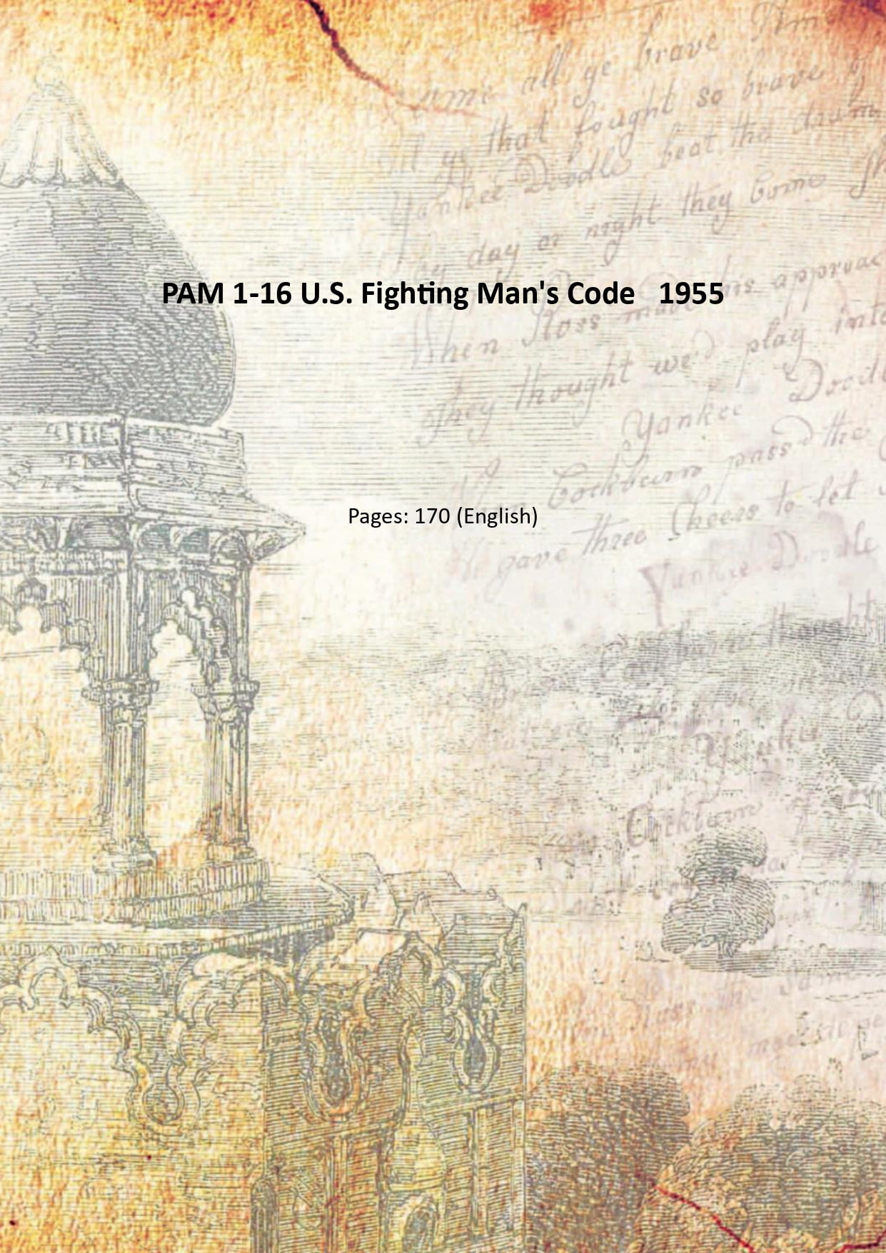 PAM 1-16 U.S. Fighting Man's Code 1955 [Hardcover] - Walmart.com