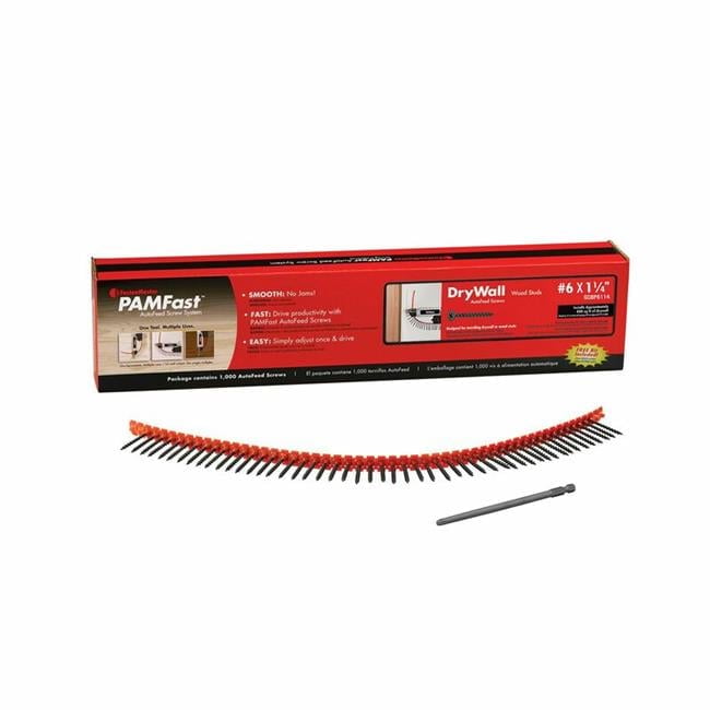 PAM GCBP6114 Phosphate Coarse Thread Coll Dry-Wall Screws 6x1-1/4",2 ...