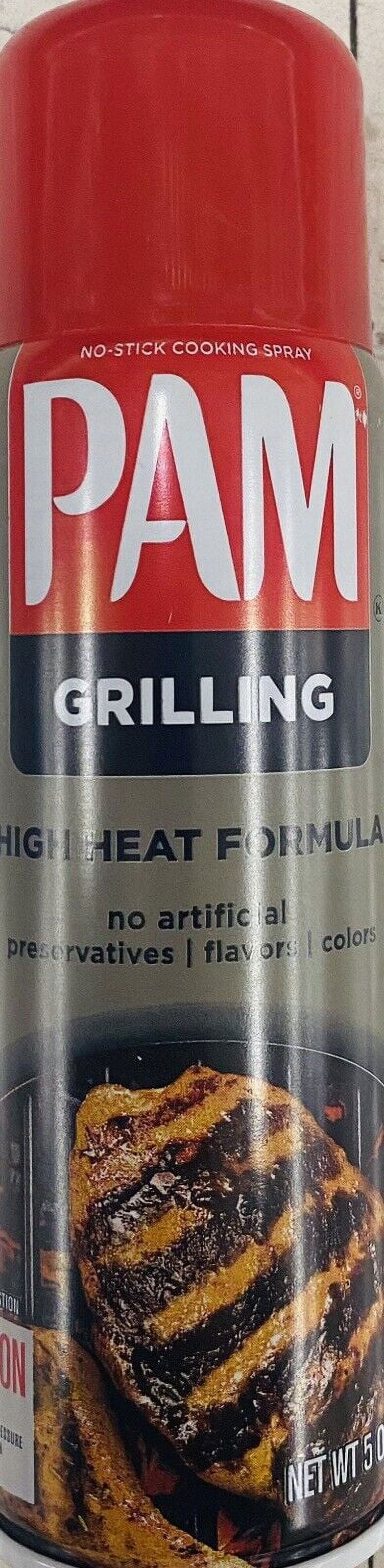PAM HIGH HEAT FORMULA Grilling Cooking Spray Non Stick - 5 Oz Can ...