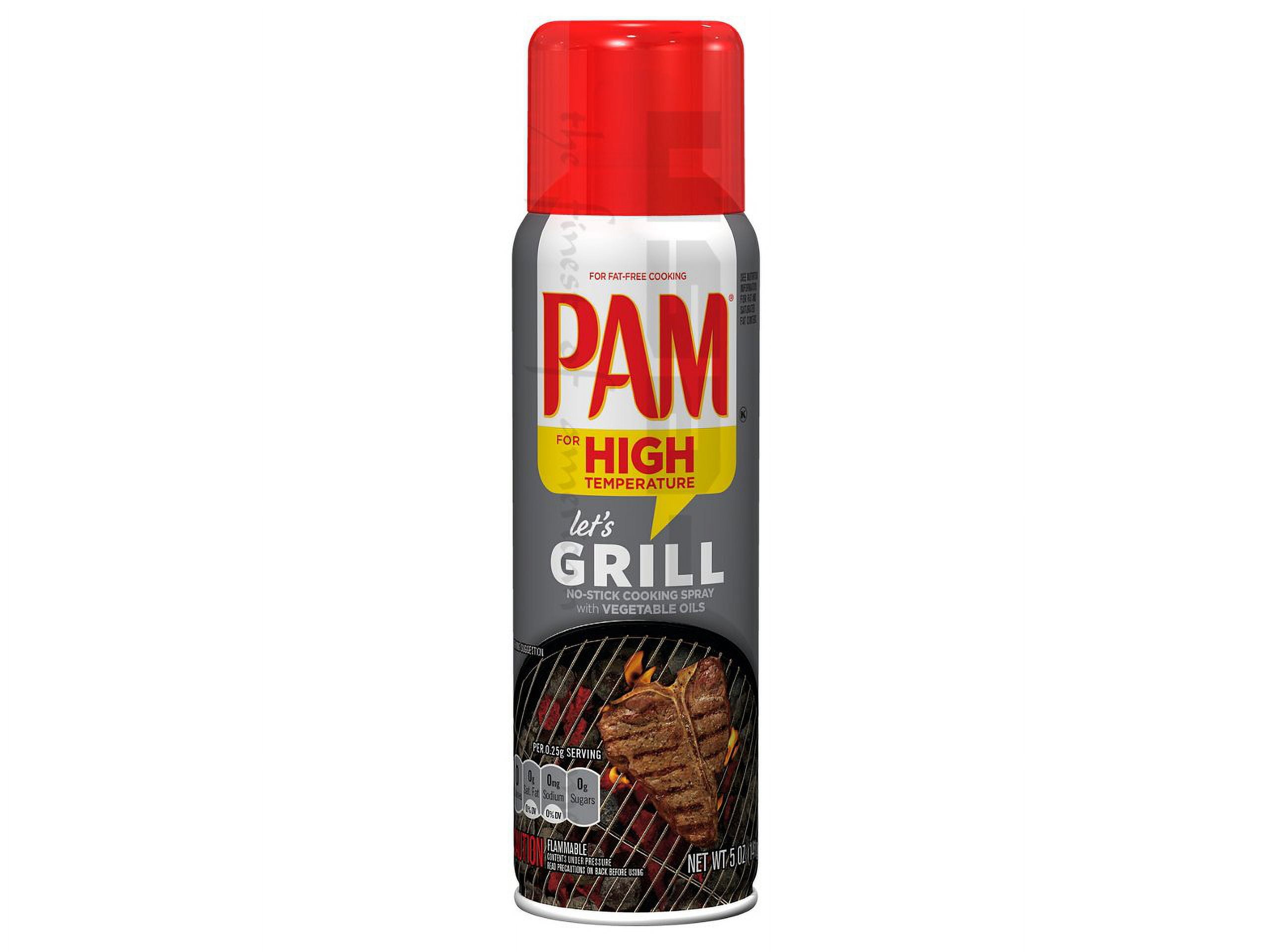 PAM High Temperature Cooking Oil Spray (5 oz) - Ideal for GRILLING ...