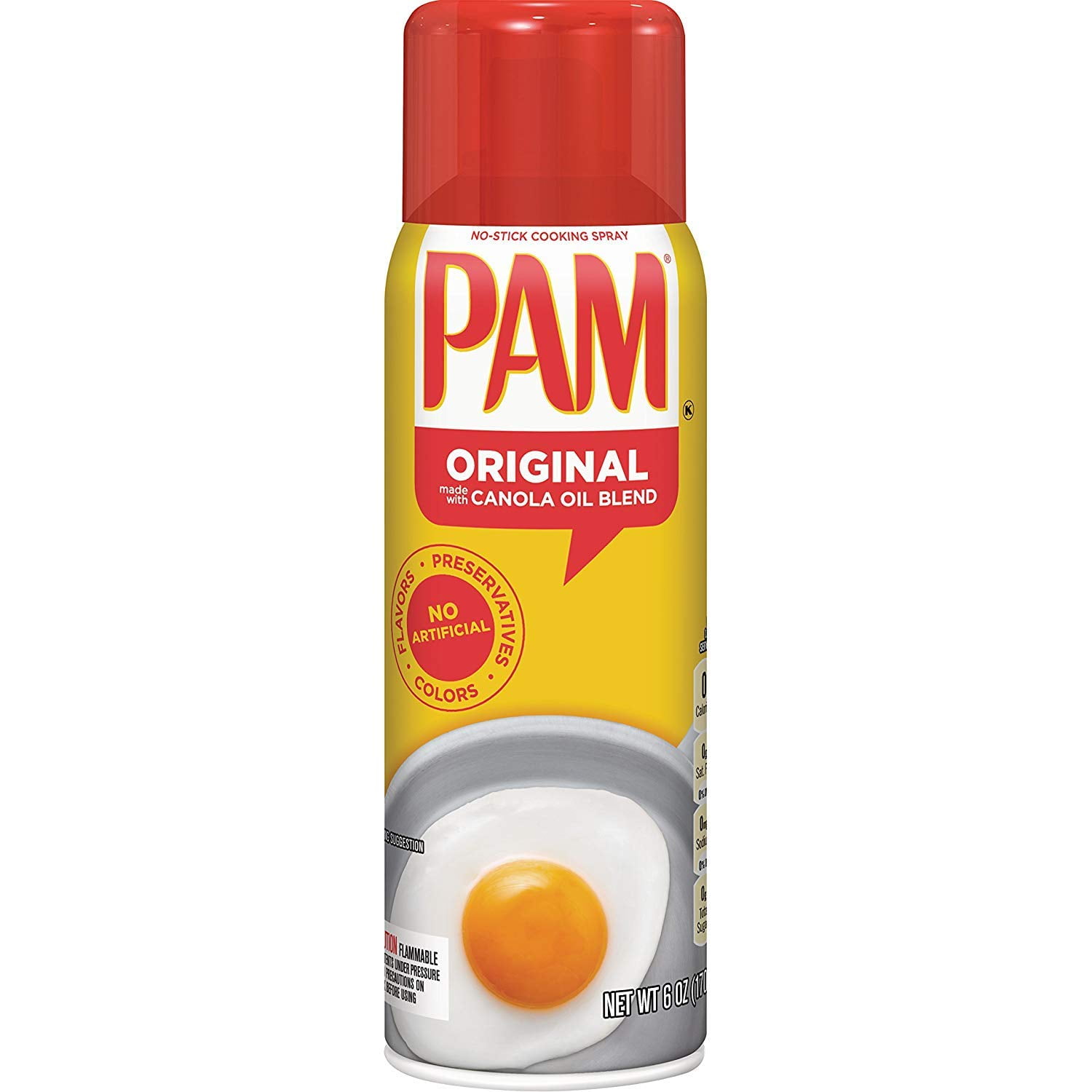 PAM No-Stick Cooking Spray GGA1 Original, 6 Oz (2 Pack) - Walmart.com