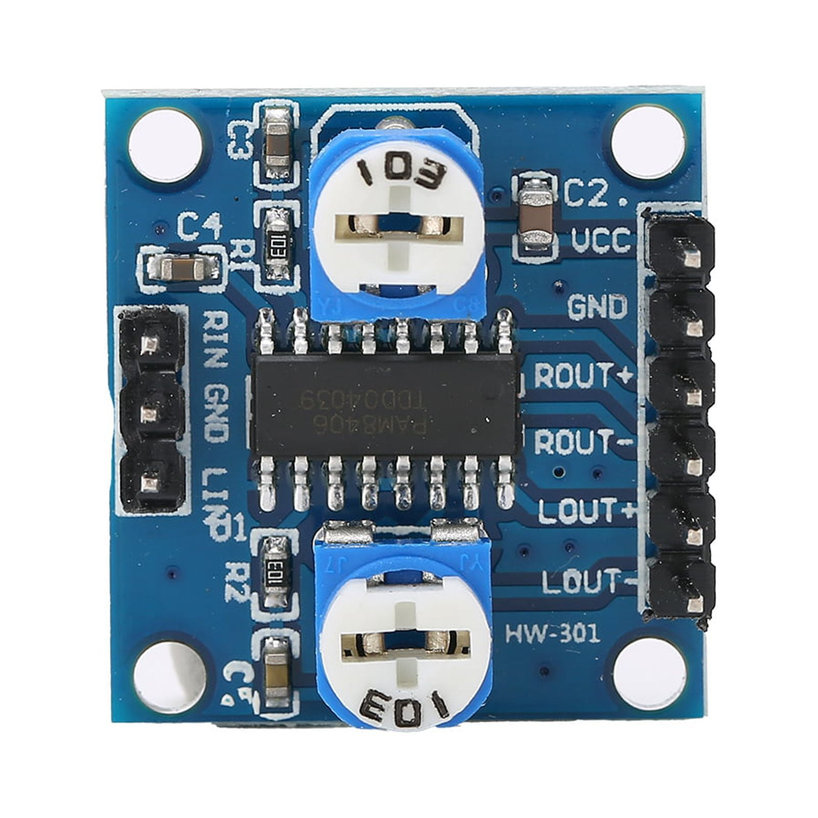 PAM8406 Digital Amplifier Board with Volume Potentiometer Stereo ...