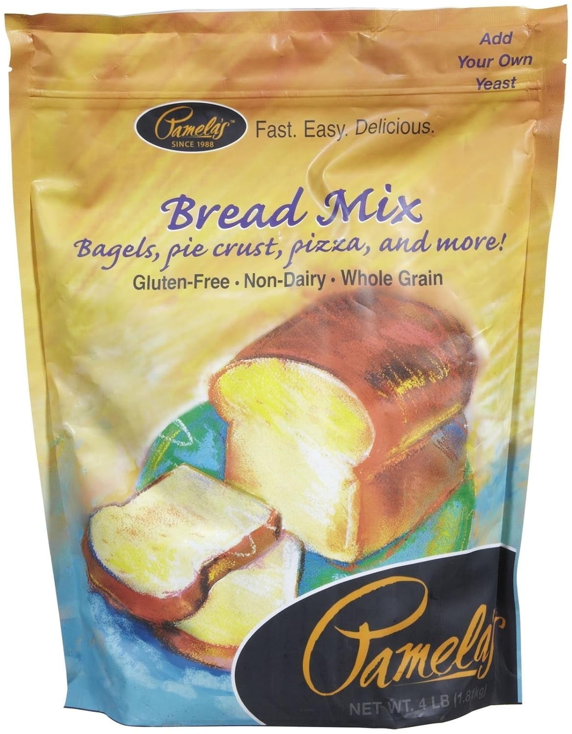 PAMELAS Bread Flour Mix, 64 OZ - Walmart.com