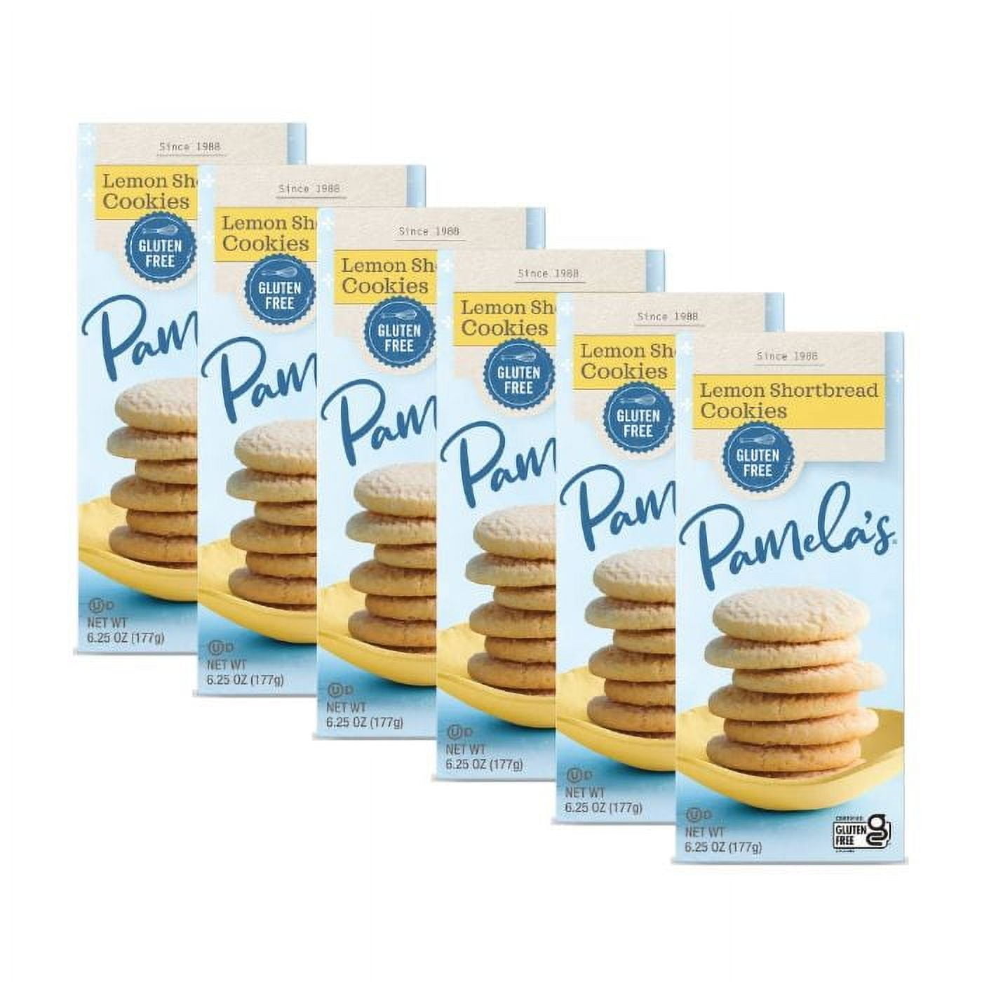 Pamela's Lemon Shortbread Cookies 6.25 oz (Pack of 6) - Walmart.com