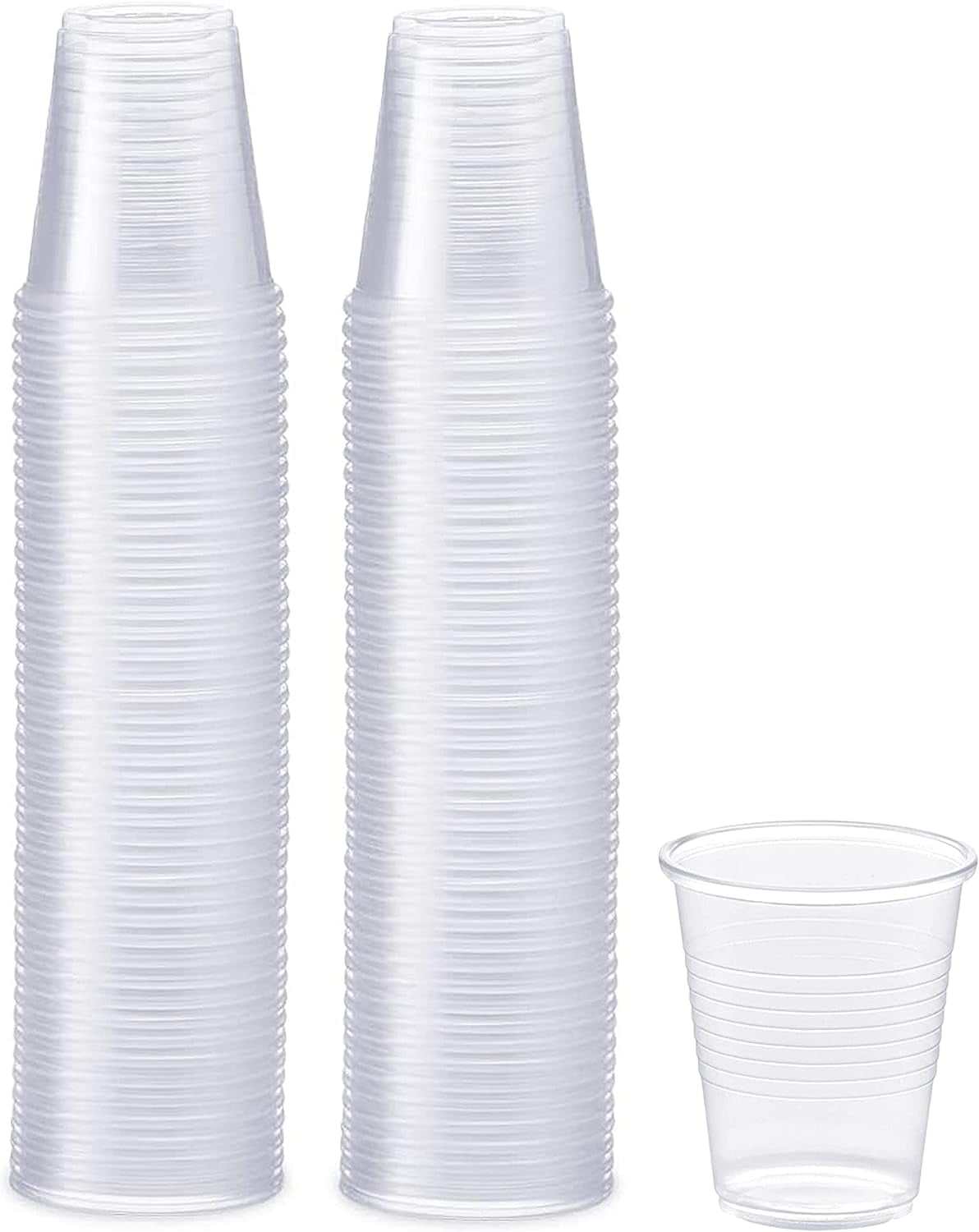 PAMI Clear Plastic Cups for Party, Disposable Drinking Cups, 5 Oz, 100 ...
