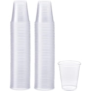 JOLLY CHEF 9 oz Disposable Clear Plastic Cups, Hard and Durable, 200 ...