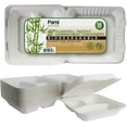 PAMI 8x8in Compostable To Go Containers with Lids, 50 count Disposable ...