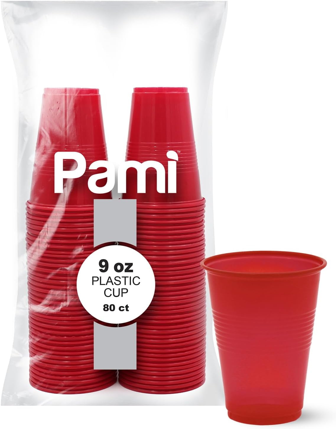 PAMI Birthday Party Cups, 80-Pack, 9oz - BPA-Free Disposable Party Cups ...