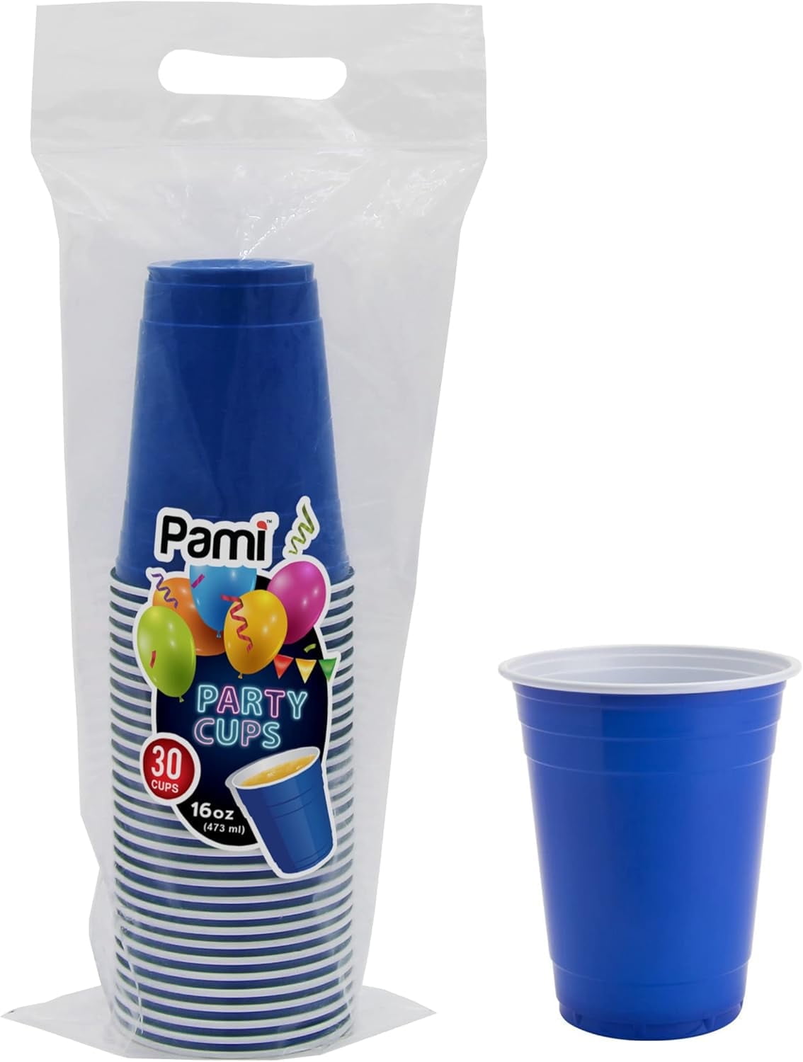 PAMI Blue Party Cups Disposable Plastic Cups Party Supplies in ...