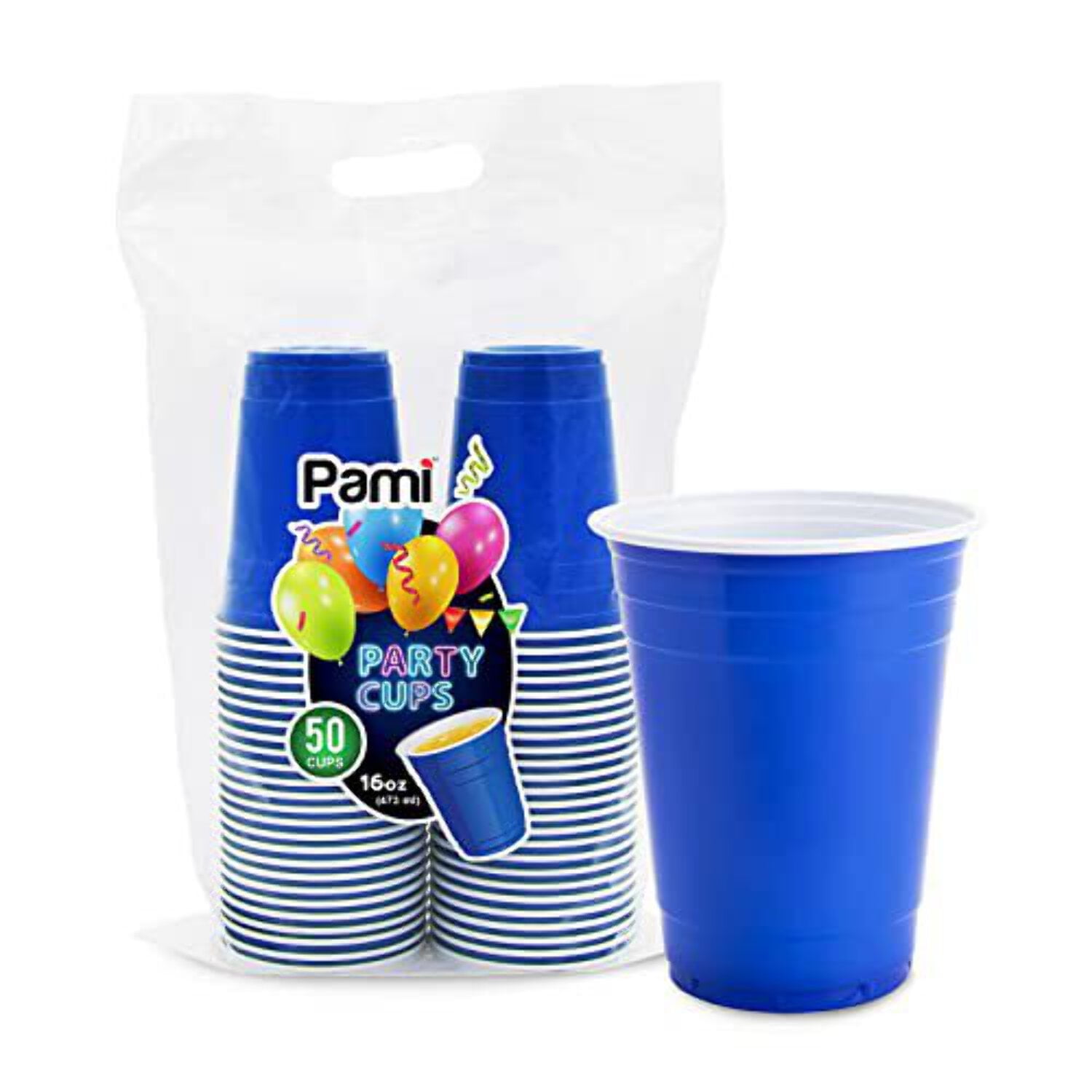 PAMI Blue Party Cups Disposable Plastic Cups Party Supplies in ...
