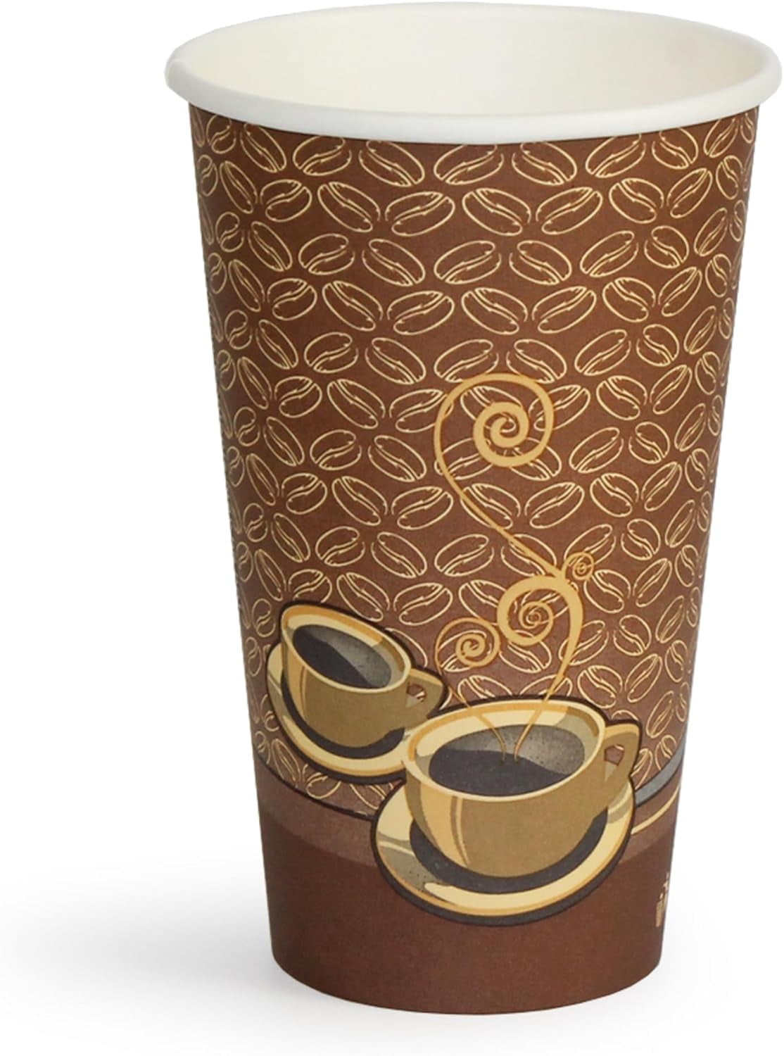 PAMI Hot Coffee Disposable Paper Cups for Hot Drinks, 16 oz, 50-Pack ...